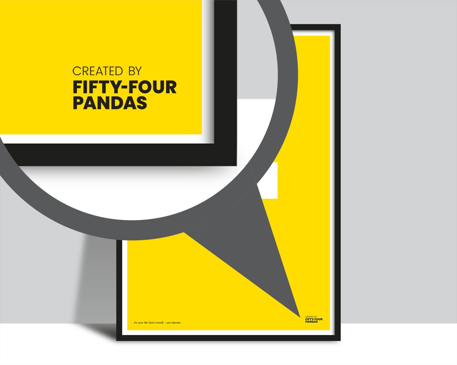 Printable Message Type Art Yellow Design Instant, Graphic Design ...