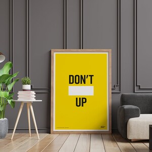 Printable Message Type Art Yellow Design Instant, Graphic Design ...