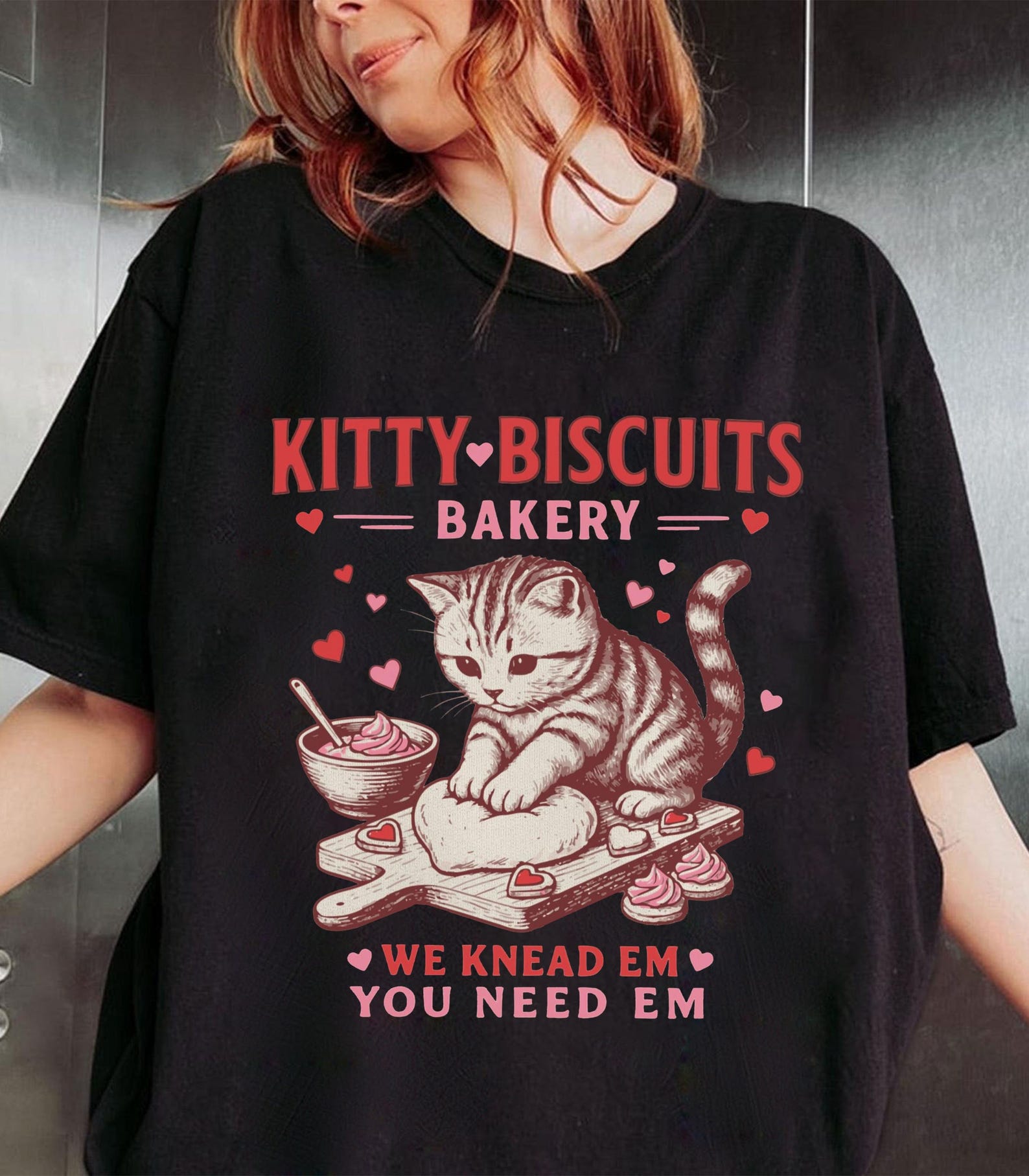 Kitty Biscuits Bakery PNG, Funny Cat Baking Design, Vintage Bakery Cat ...