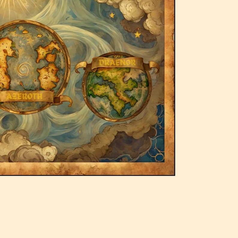 Poster, Poster, Azeroth, Map, World, World of Warcraft, Wow, Wall Art ...