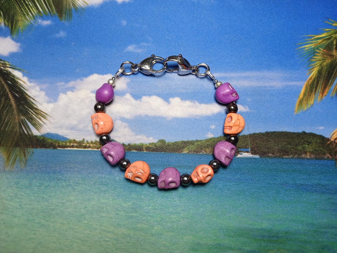 Halloween Skulls Interchangeable Medical Alert Replacement Bracelet - Etsy