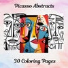 30 Picasso Abstract Coloring Pages - Adult Coloring Pages - Printable ...