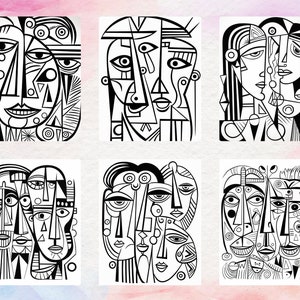 30 Picasso Abstract Coloring Pages - Adult Coloring Pages - Printable ...