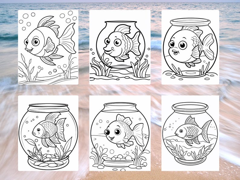 30 Fish Aquarium Coloring Pages for Kids Children Coloring Pages ...