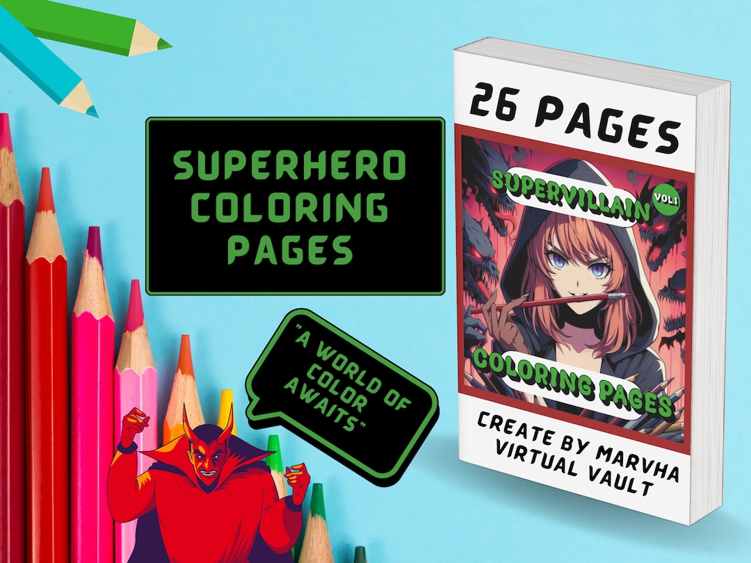 Supervillain Coloring Pages Volume 1 Printable PDF Coloring Pages ...