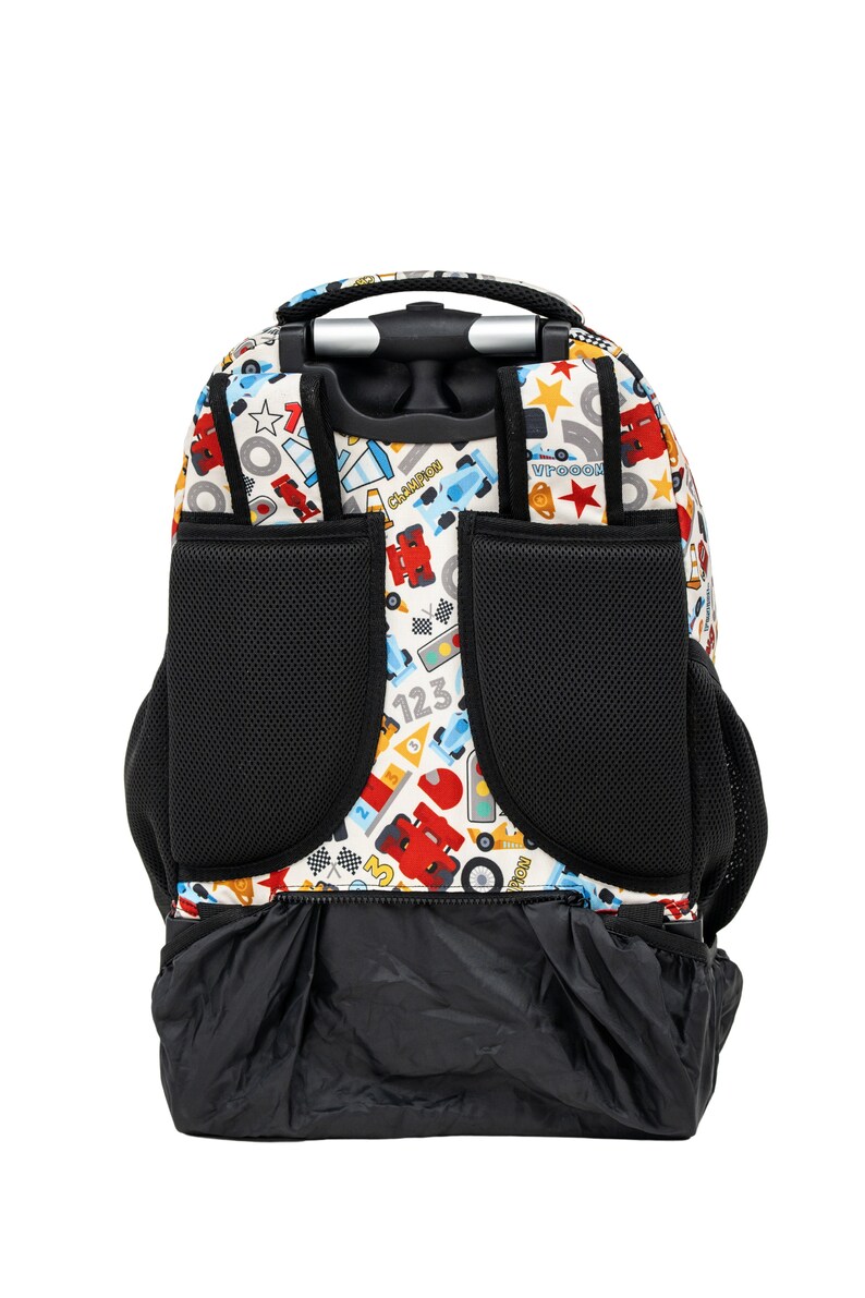 Rolling Trolley Backpack & Lunch Bag COMBO (racing Car) by Purplesac - Etsy