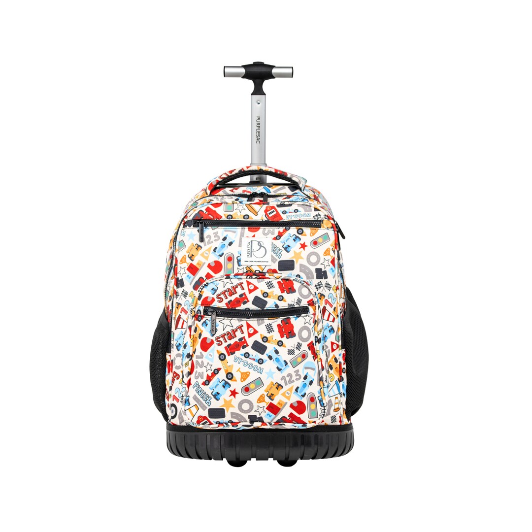 Rolling Trolley Backpack 38 Liters (racing Car) by Purplesac - Etsy