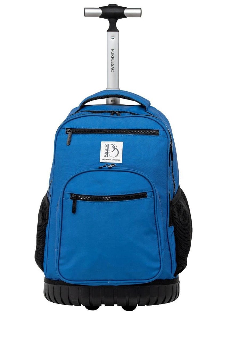 Rolling Trolley Backpack 38 Liters (blue) by Purplesac - Etsy