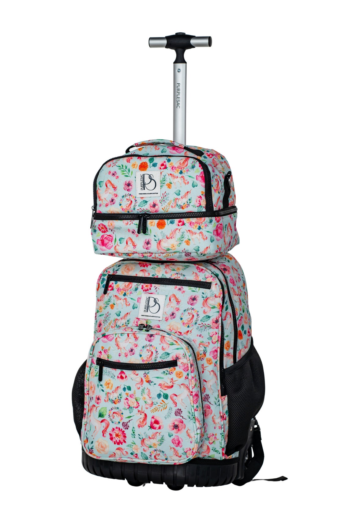 Rolling Trolley Backpack 38 Liters unicorn by Purplesac - Etsy