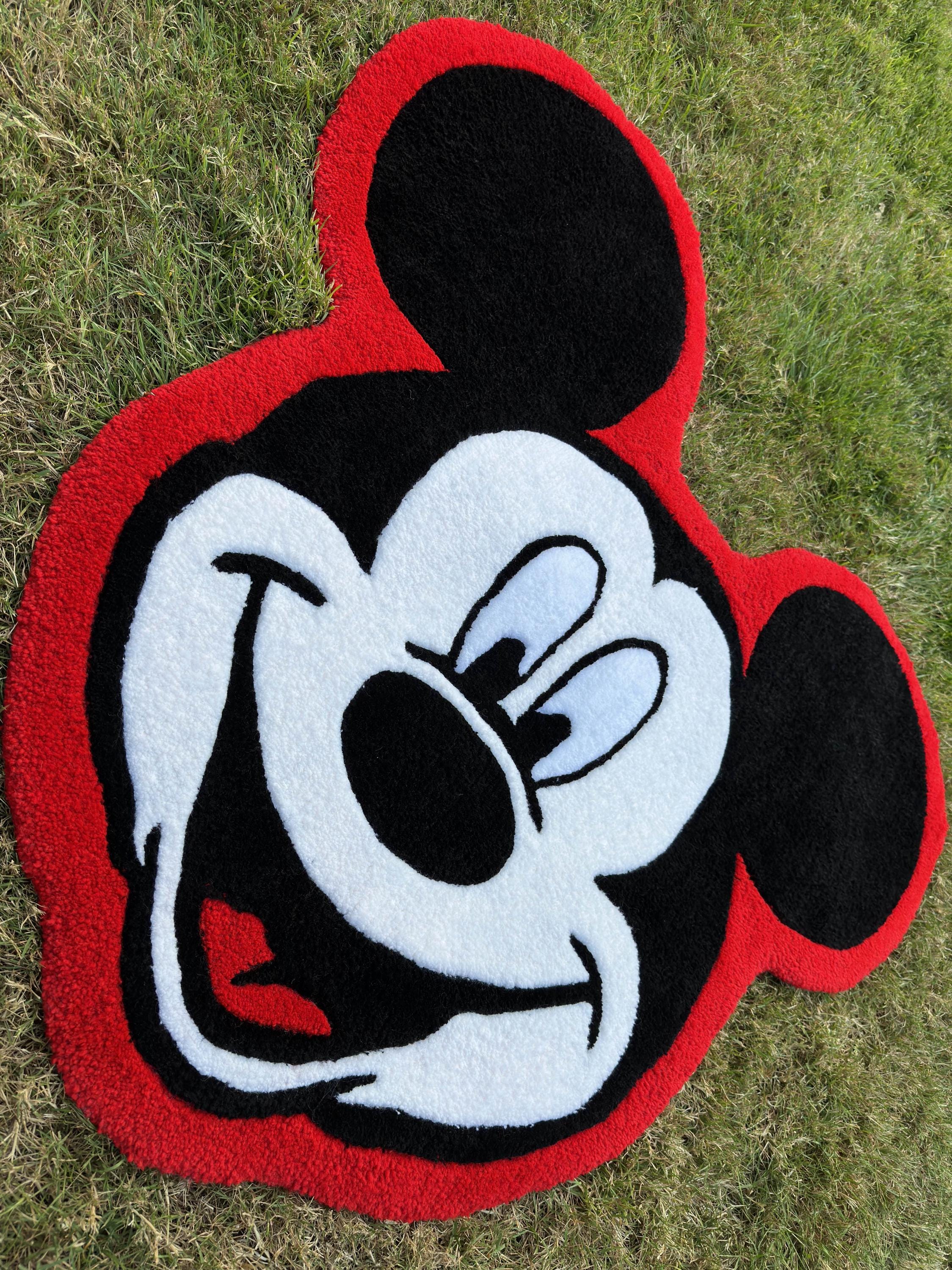 Mickeymouse Tufting Rug | Handmade | Custom Rug | Very Softy and Cute ...