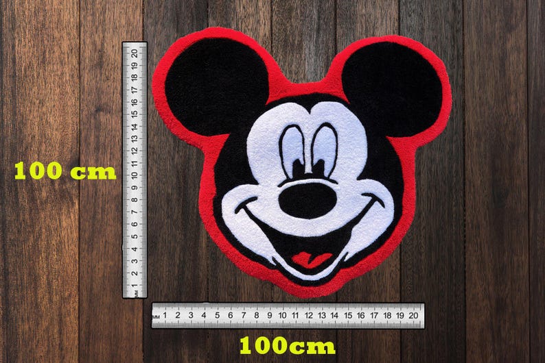 Mickeymouse Tufting Rug | Handmade | Custom Rug | Very Softy and Cute ...