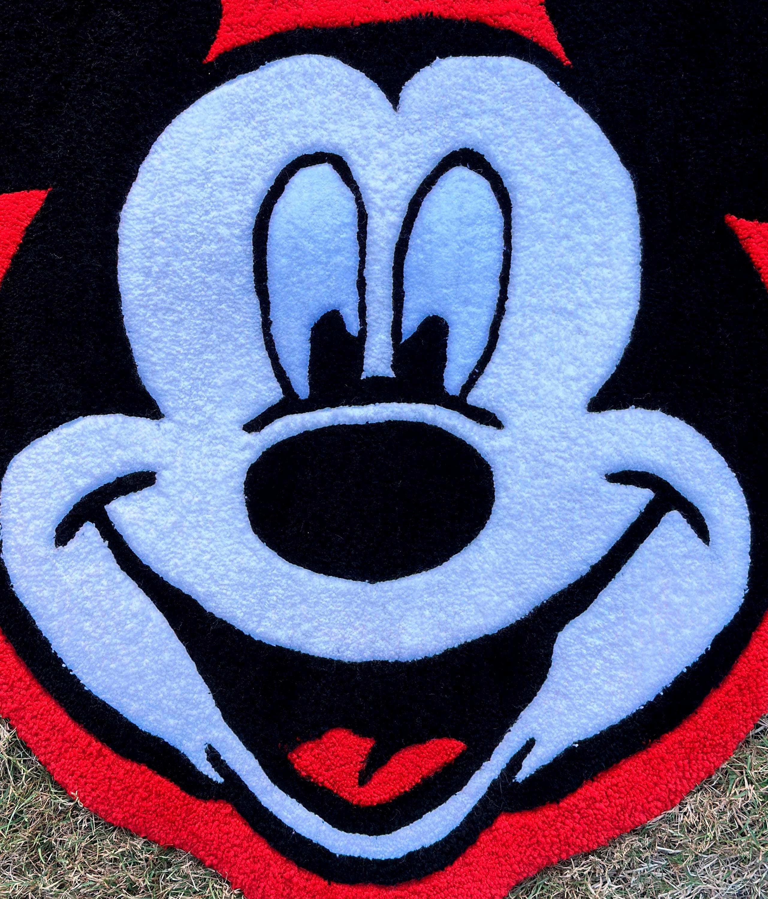 Mickeymouse Tufting Rug | Handmade | Custom Rug | Very Softy and Cute ...