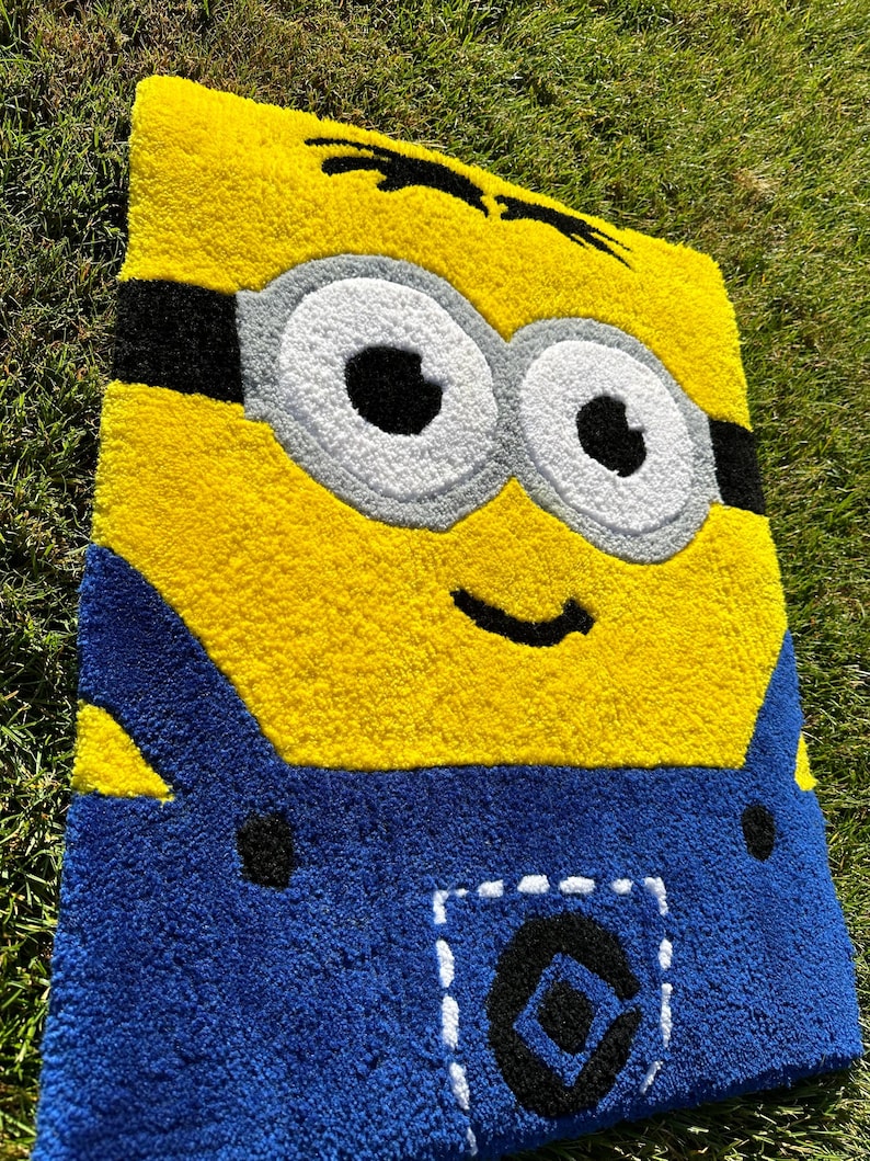 Minion Tufted Rug Handmade Custom Rug Very Softy and Cute Gift - Etsy
