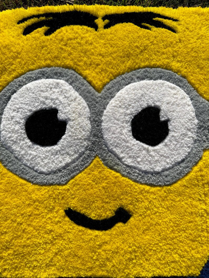 Minion Tufted Rug Handmade Custom Rug Very Softy and Cute Gift - Etsy