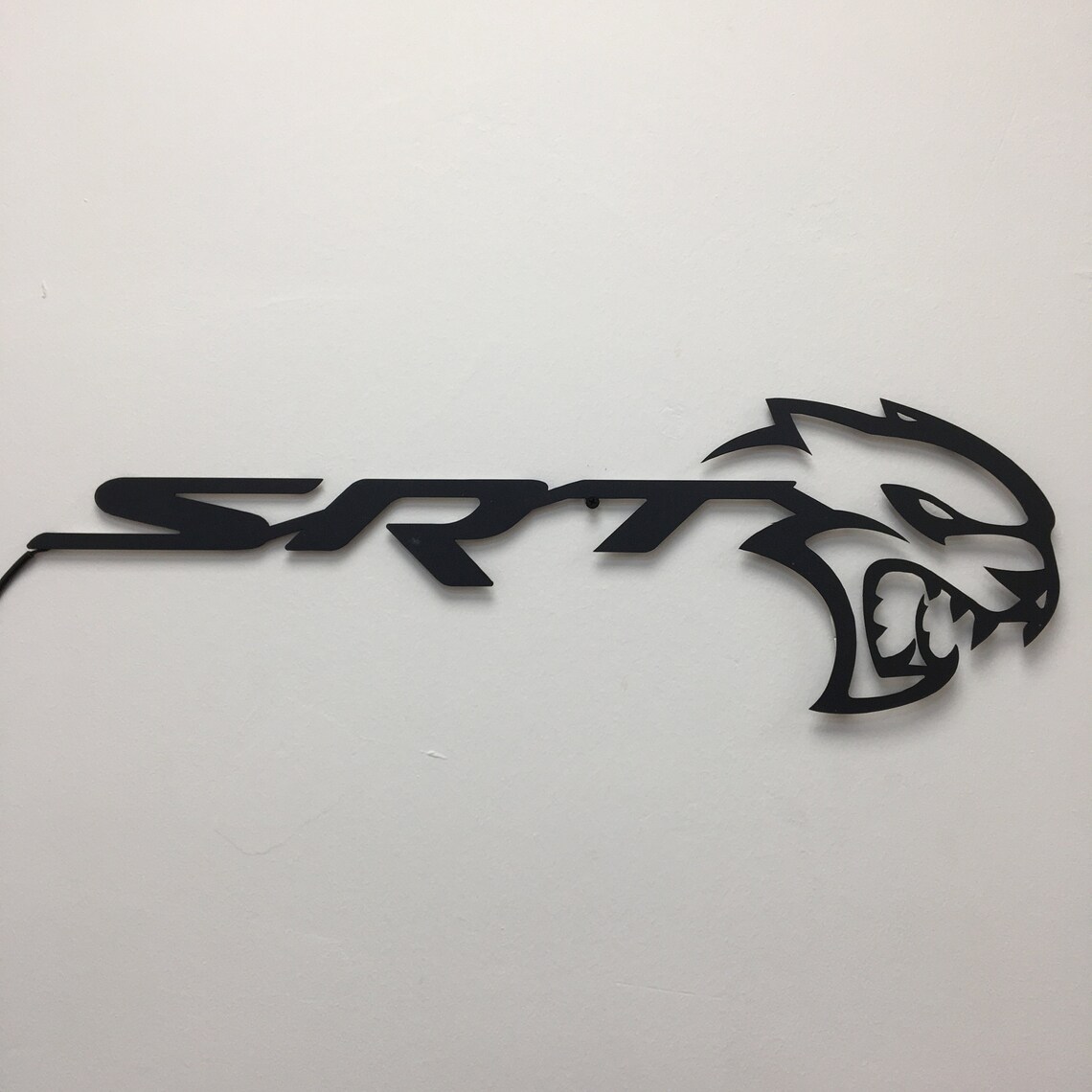 Lighted Dodge HELLCAT SRT Metal Sign, SRT Hellcat, Dodge Challenger Led ...