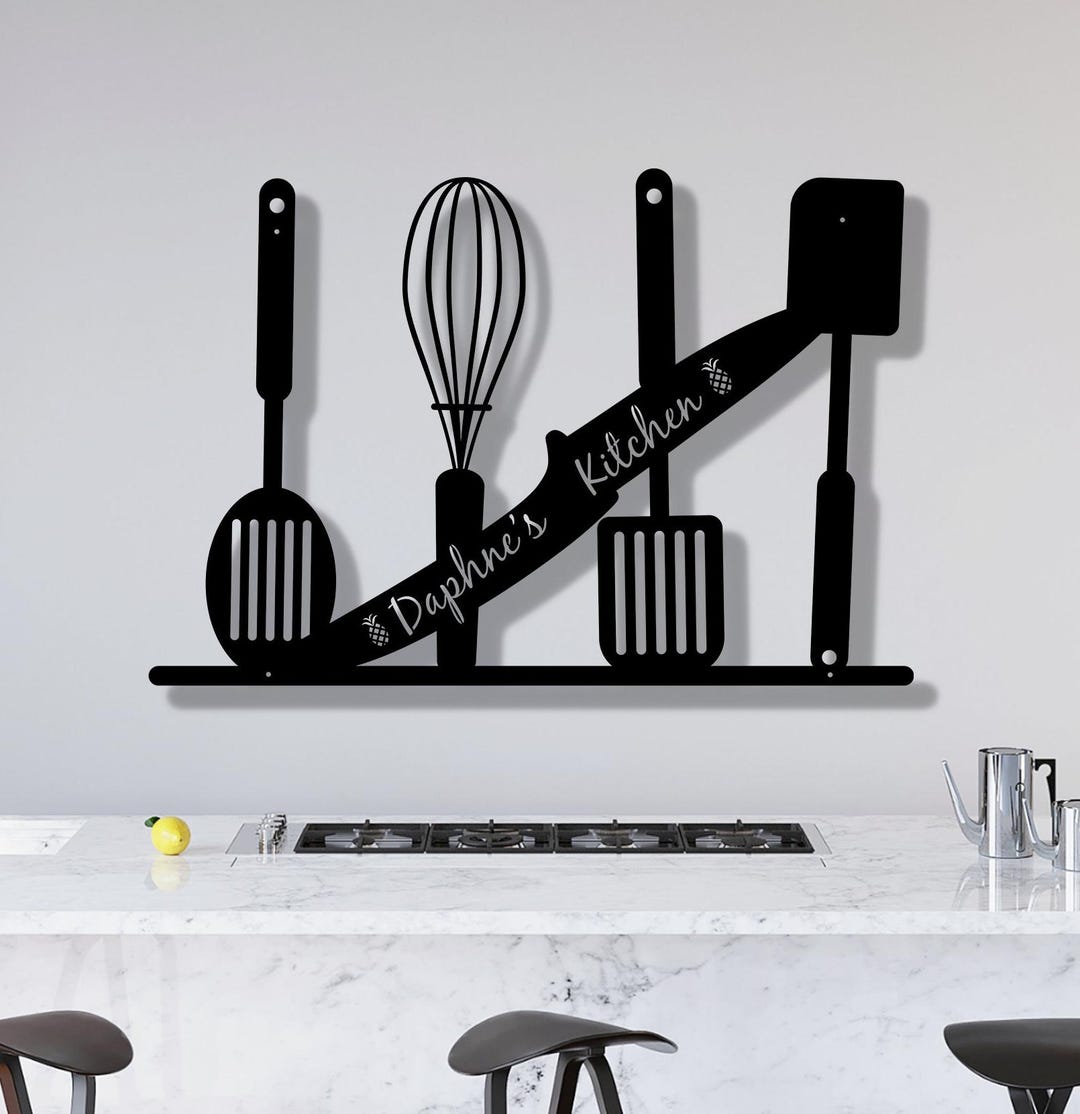 Metal Kitchen Sign Decor, Kitchen Wall Decor, Kitchen Wall Art, Kitchen ...