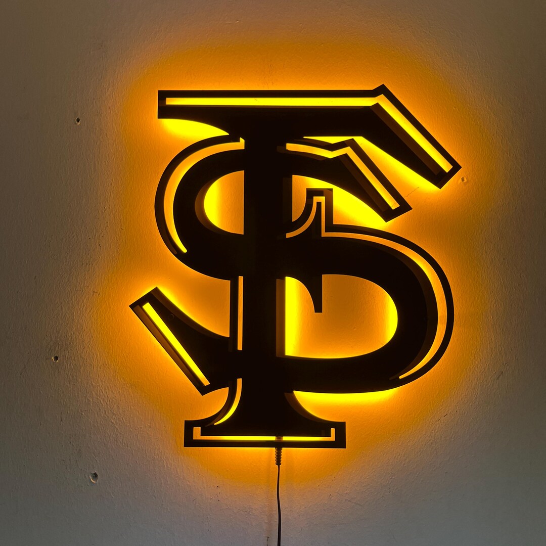 Metal FSU Sign, NCAA Florida State Sign, Florida State University ...