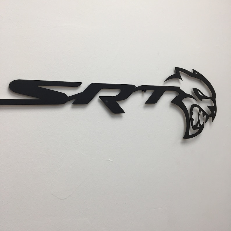 Lighted Dodge HELLCAT SRT Metal Sign, SRT Hellcat, Dodge Challenger Led ...