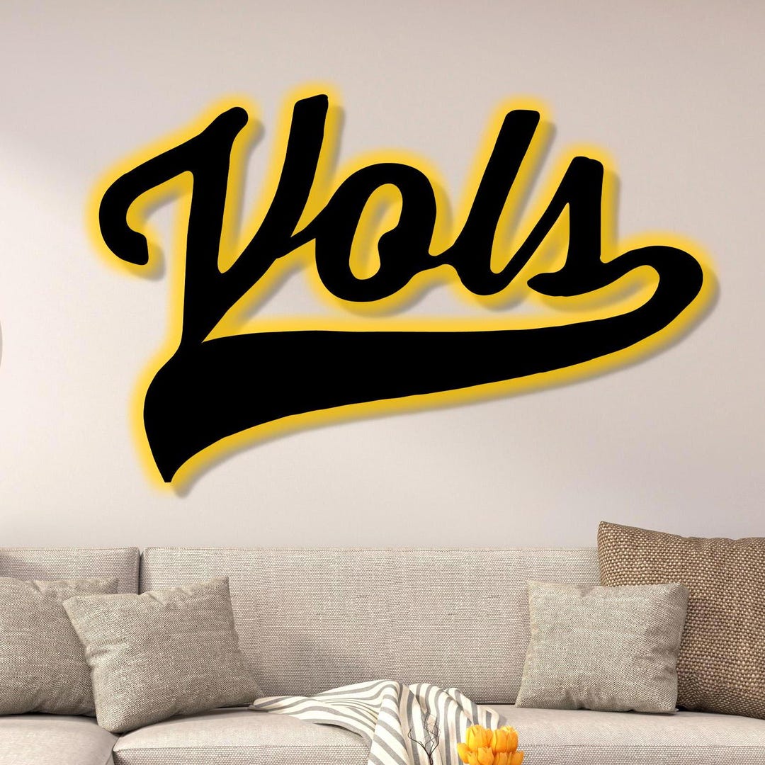 Metal Tennessee Vols Unıversty Sign, University of Tennessee Vols LED ...