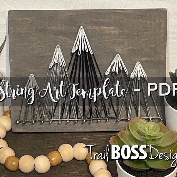 Mountain String Art - Etsy