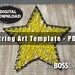 Quick & Simple Printable String Art Star Template, Instant Download ...