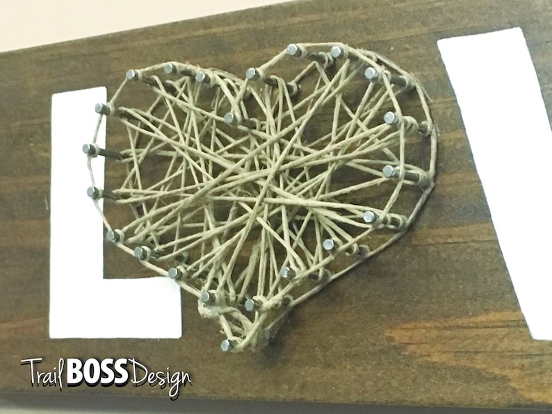 Quick and Simple Printable String Art Love Template, Instant Download ...