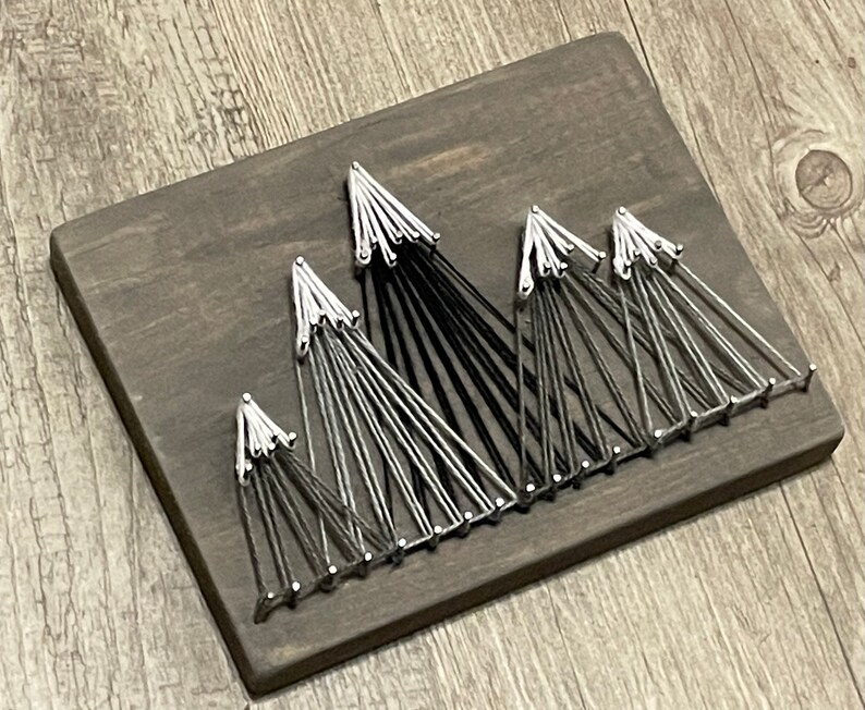 Printable String Art Mountain Template Instant Download - Etsy