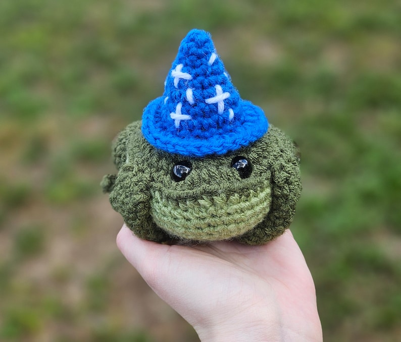 Wizard Frog Companion Crochet Plush - Etsy
