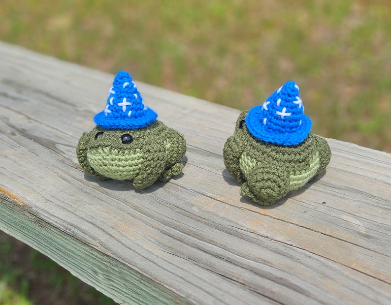 Wizard Frog Companion Crochet Plush - Etsy