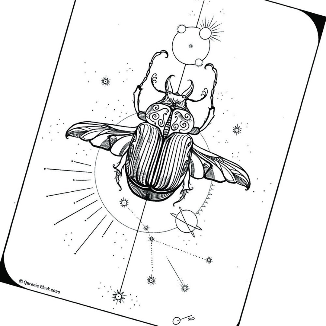 Coloring Page Coloring Book Scarab Download Coloring Page Pocket Full ...