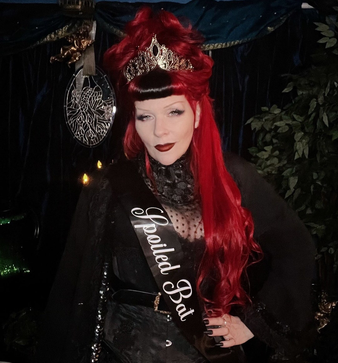 Spoiled Bat Black Satin Sash for Birthday Wedding Parties - Etsy