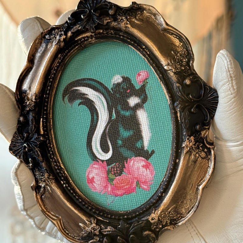 Original Skunk Painting - Etsy