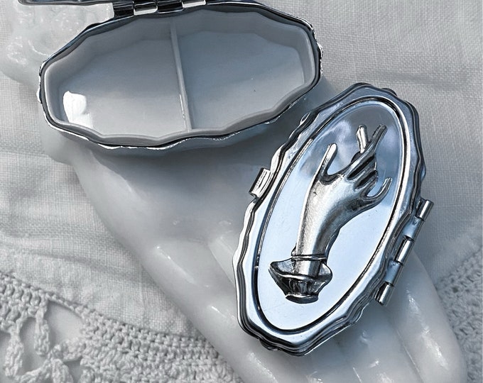 Victorian Hand Pill Box Goth Witchy - Etsy