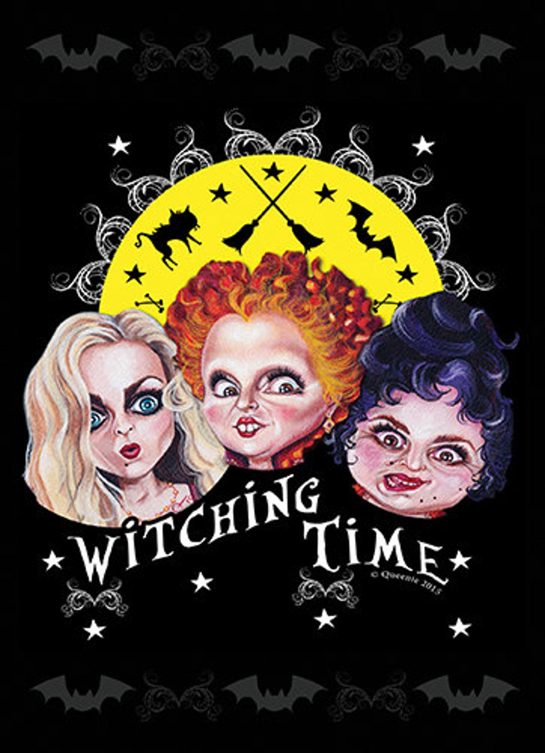 Hocus Pocus Tribute 5x7 Art Card Witching Time - Etsy