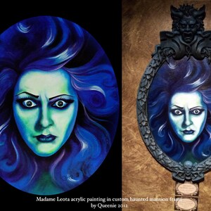 Madame Leota Parody Art 5x7 ART CARD Haunted Mansion PRINT - Etsy
