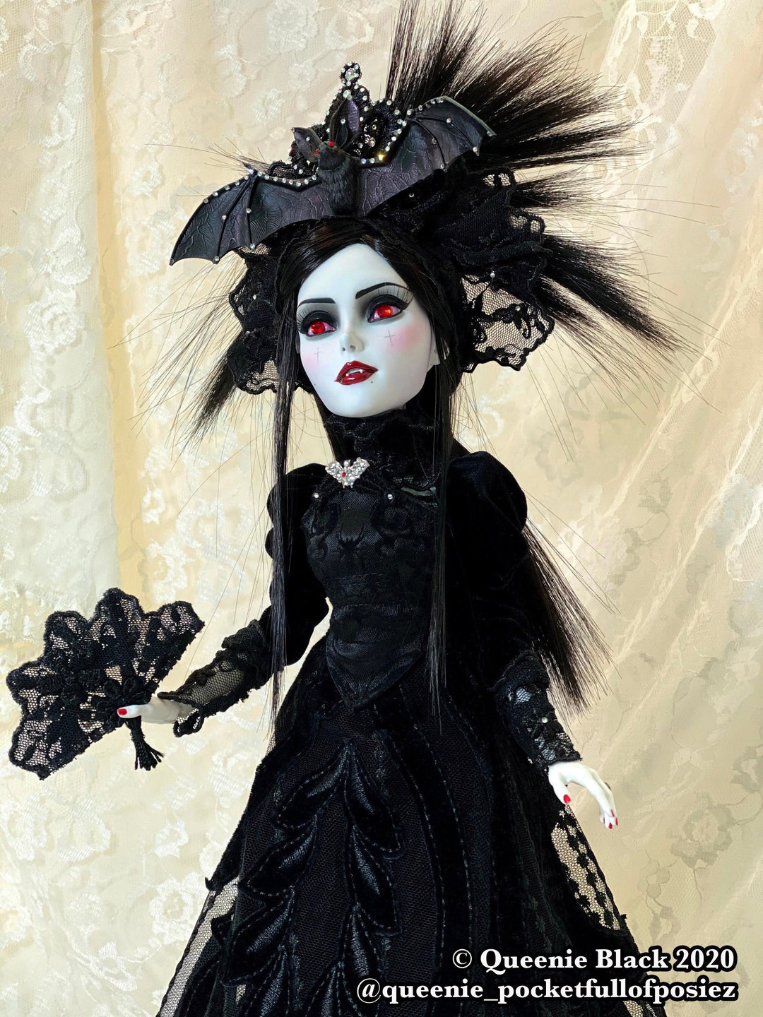 Handmade OOAK Victorian Vampire Doll 2 Art Piece 100% Human Made Art - Etsy