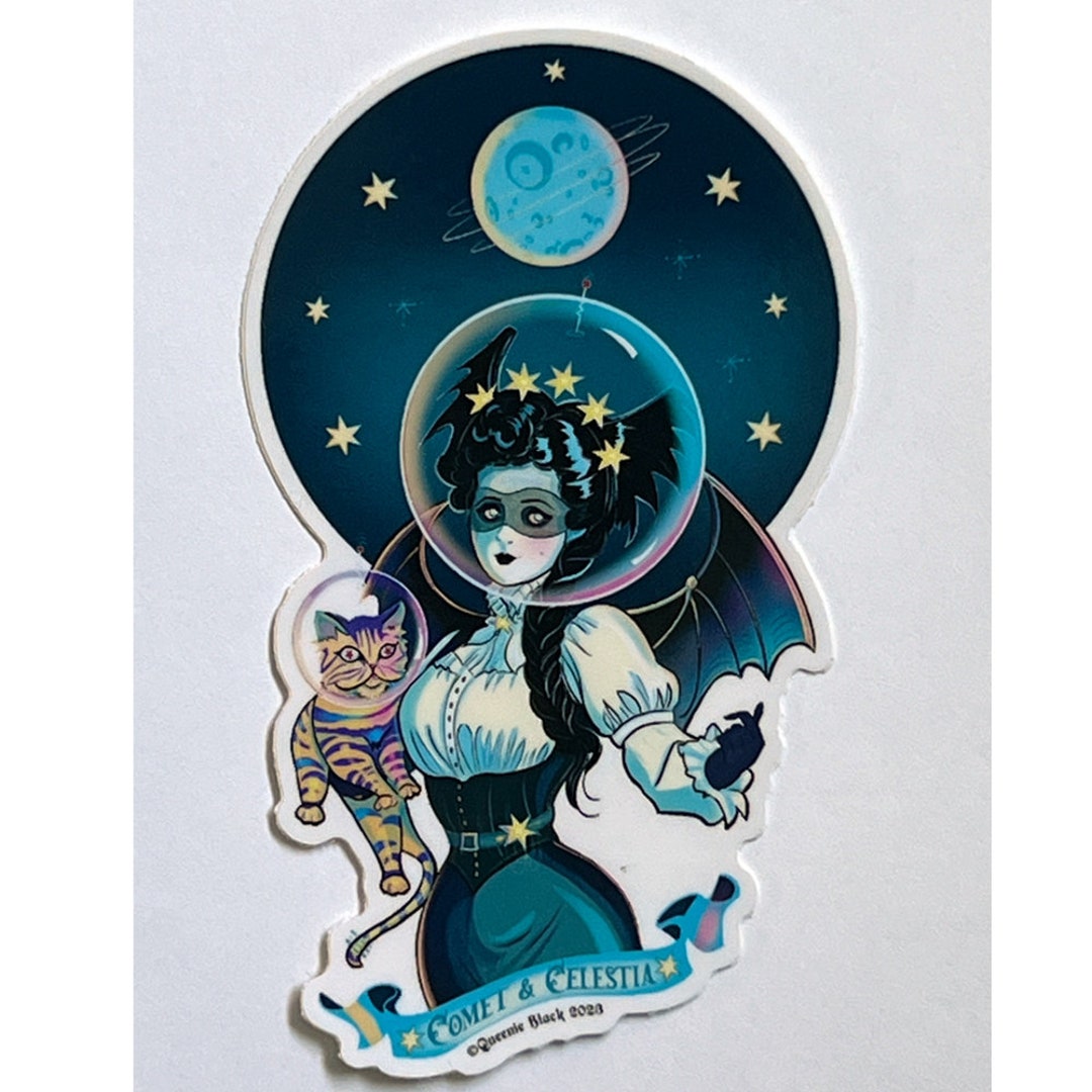 Comet and Celestia Waterproof High Quality Vinyl Sticker - Etsy
