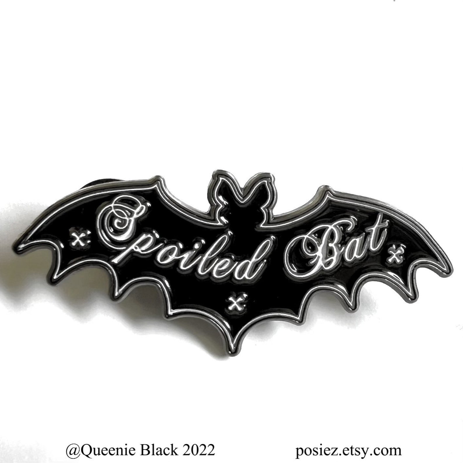 Spoiled Bat Enamel Pin - Etsy