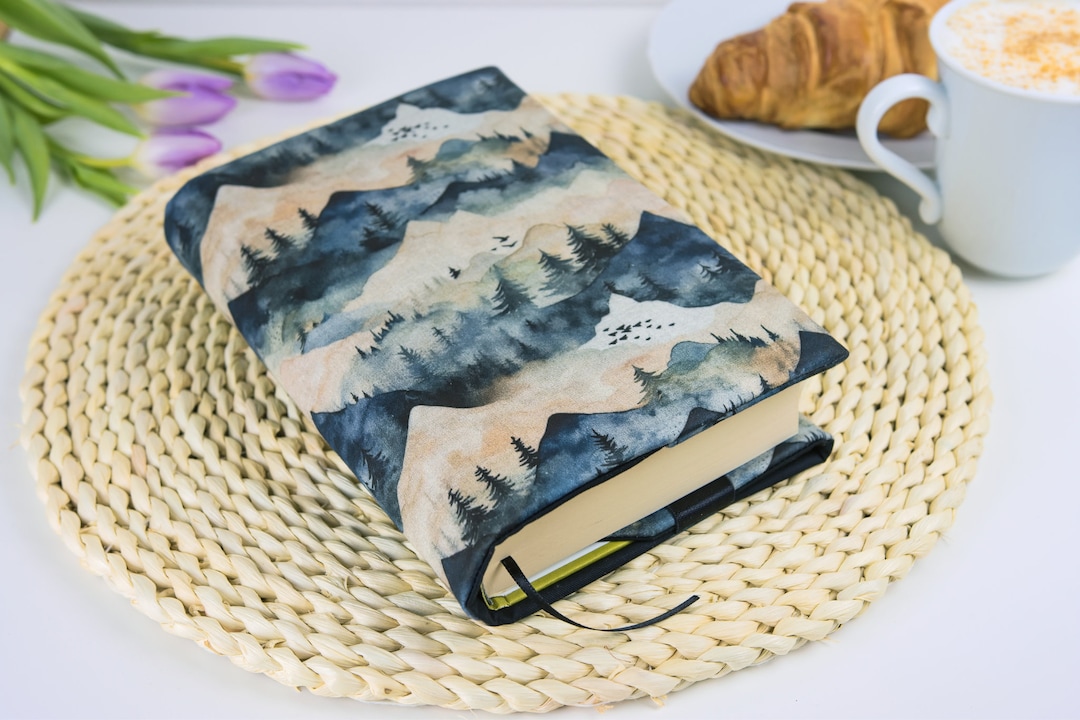 Adjustable Book Cover - Fabric Dust Jacket - Book Sleeve - Bookcase - Etsy