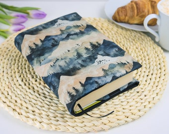 Adjustable Book Cover Fabric Dust Jacket Book Sleeve Bookish Gift Book ...