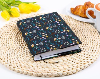 Adjustable Book Cover - Fabric Dust Jacket - Book Sleeve - Bookish Gift ...