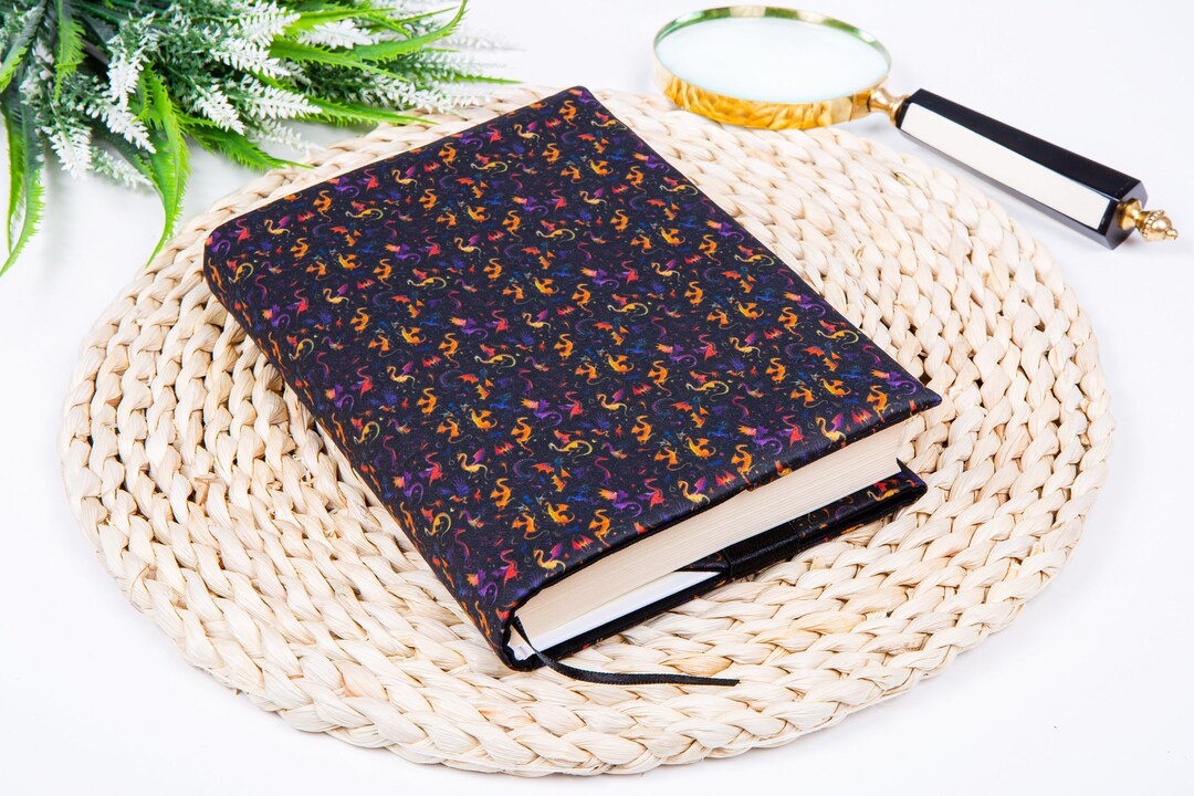 Adjustable Book Cover Fabric Dust Jacket Book Sleeve Bookcase - Etsy