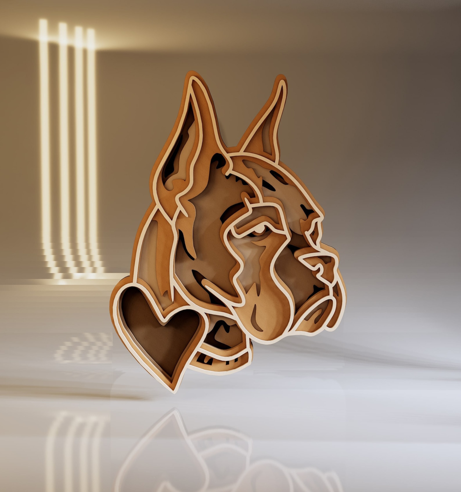 French Bulldog Layered SVG, Laser Ready Template, Dog CNC Files ...
