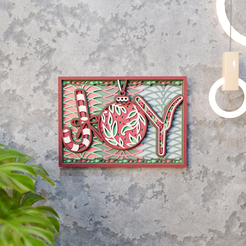 Christmas Joy Mandala SVG | Holiday Tree Decorations & Candy Digital ...