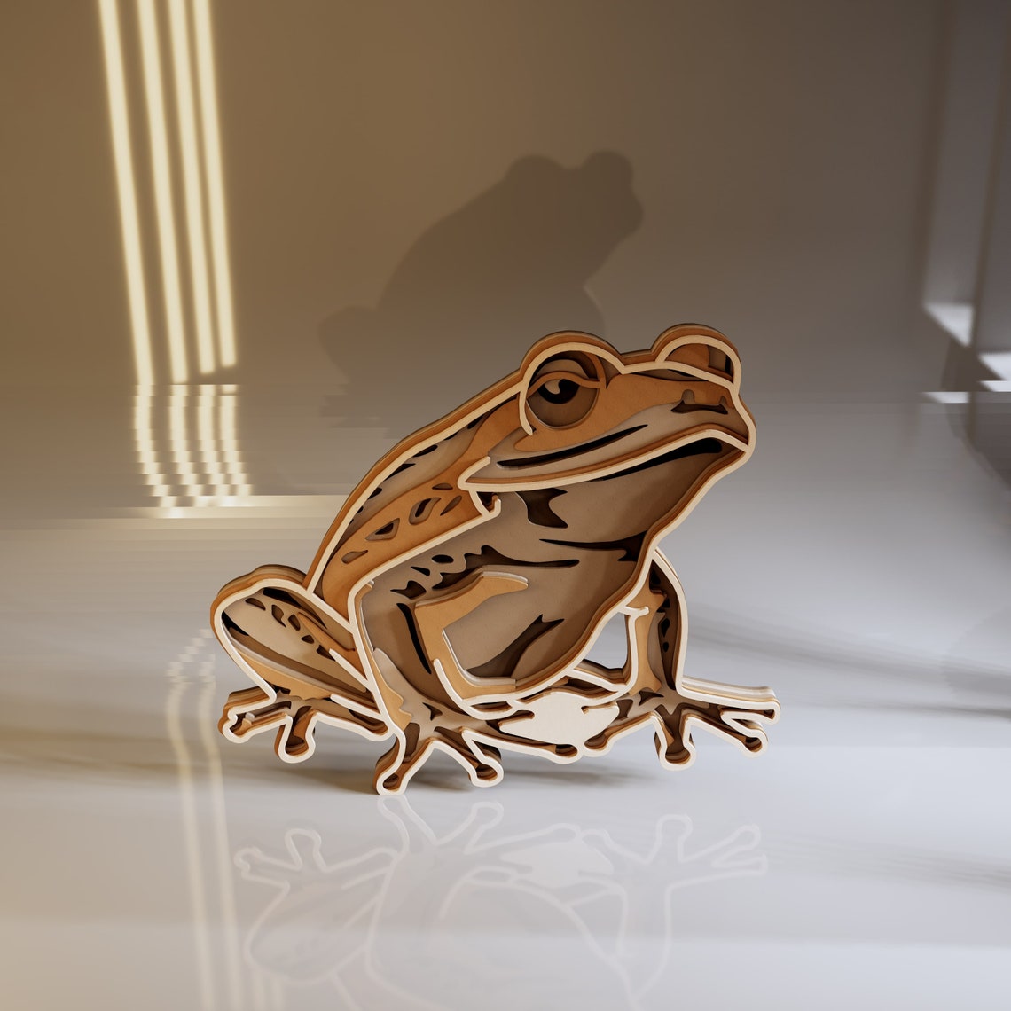 Frog DXF, Reptile SVG, Laser Ready Designs, Paper Cutting Template, 3D ...