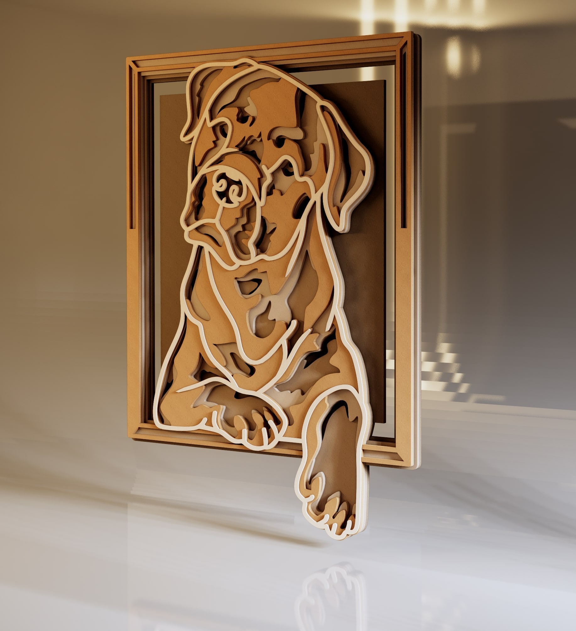 Cane Corso SVG, Peeking Dog SVG, Pet Vector, Laser Cut Templates ...