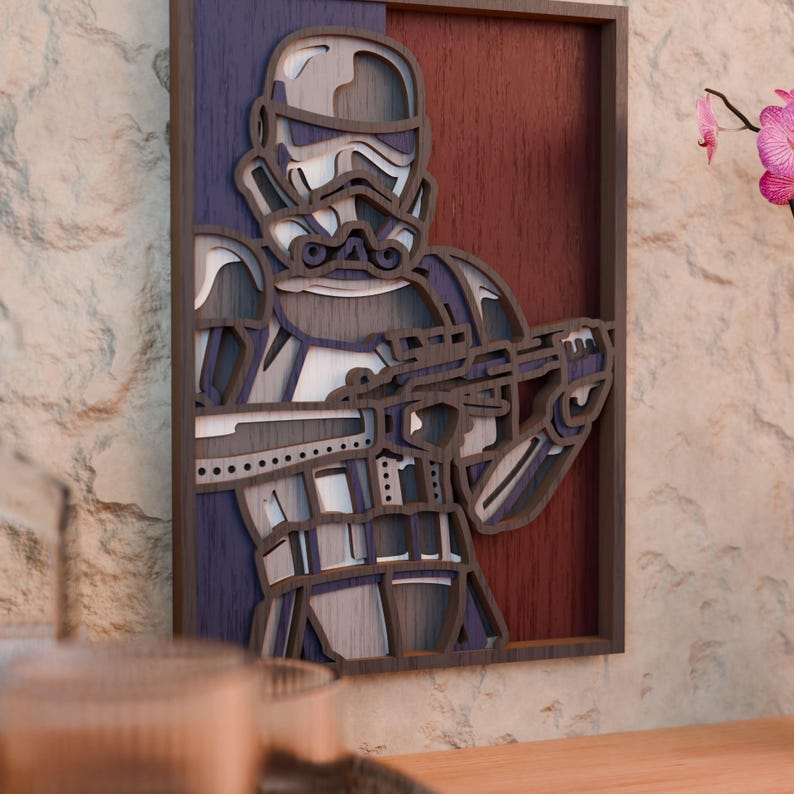 Laser Ready Design | Multilayered Stormtrooper | 3D Star Wars Art ...
