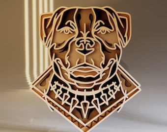 Pitbull Dxf Svg Png Files , Dog , Wall Art , Pitbull , Cut File for Cnc ...