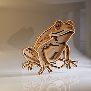 Frog DXF, Reptile SVG, Laser Ready Designs, Paper Cutting Template, 3D ...