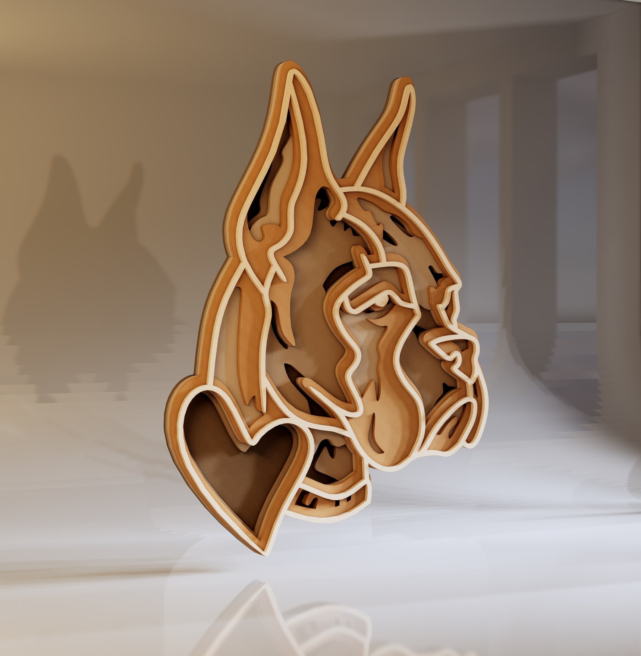 French Bulldog Layered SVG, Laser Ready Template, Dog CNC Files ...
